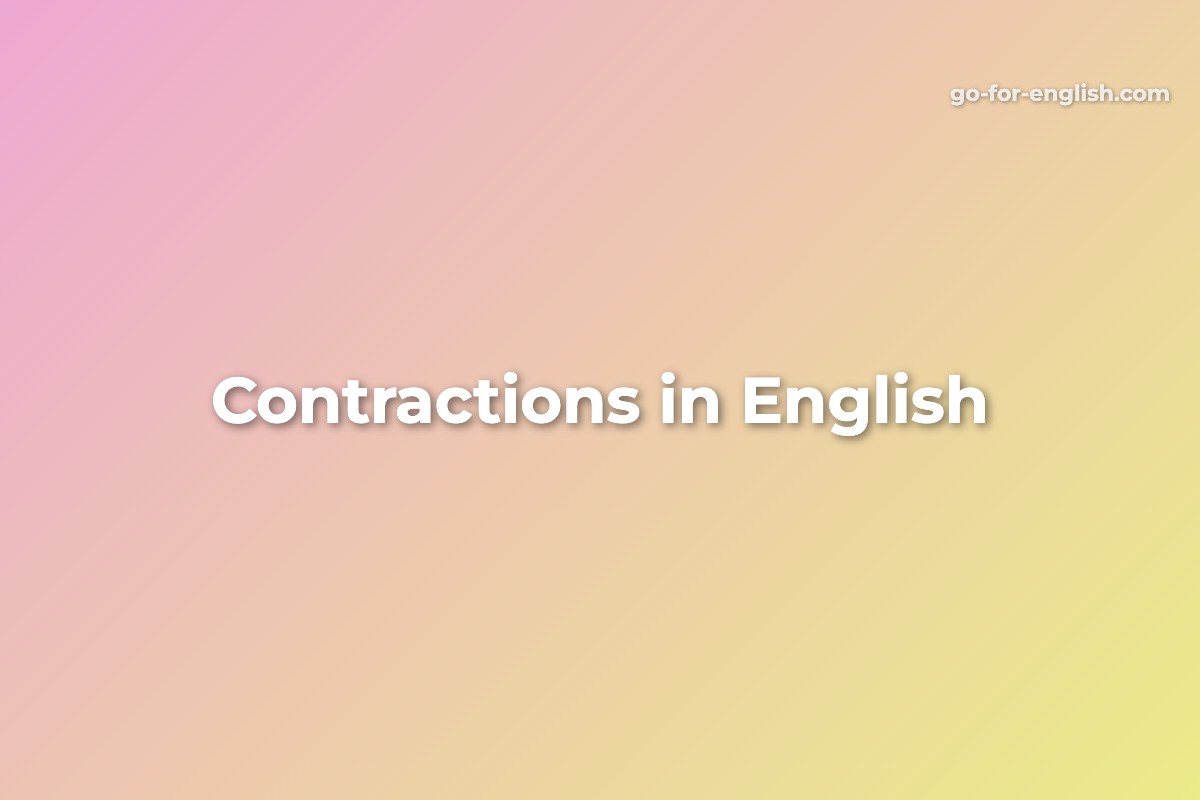 "Mastering English Contractions: A Comprehensive Guide for Learners"