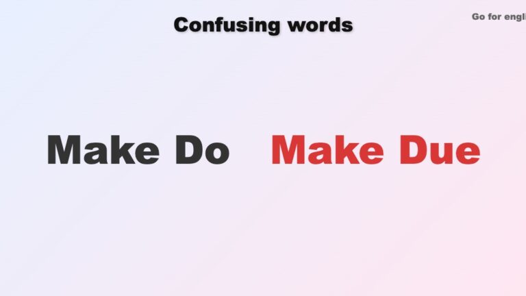 Make Do vs Make Due: Understanding the Difference and Usage