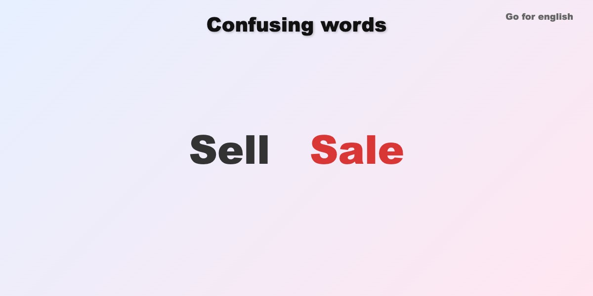 Sell vs Sale: Understanding the Difference for Better English Usage ...