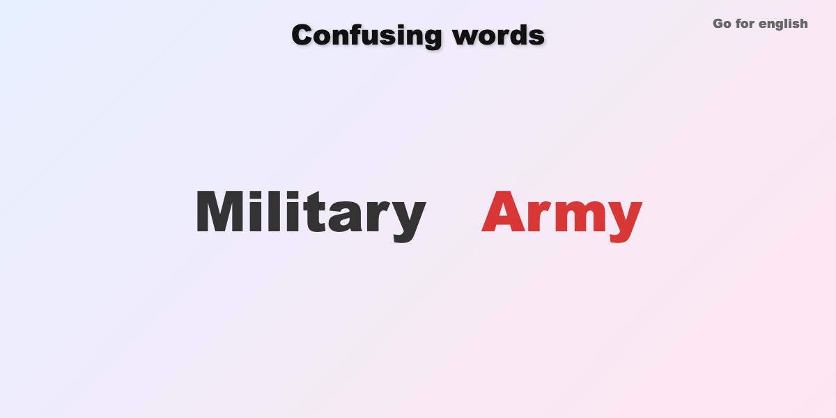 Military vs Army: Understanding the Key Differences and Similarities ...